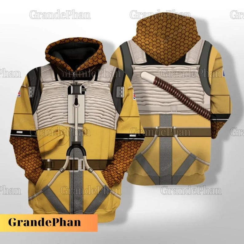 Halloween Star Wars Bossk Costume 3D Hoodie, Star Wars All Over Print ...