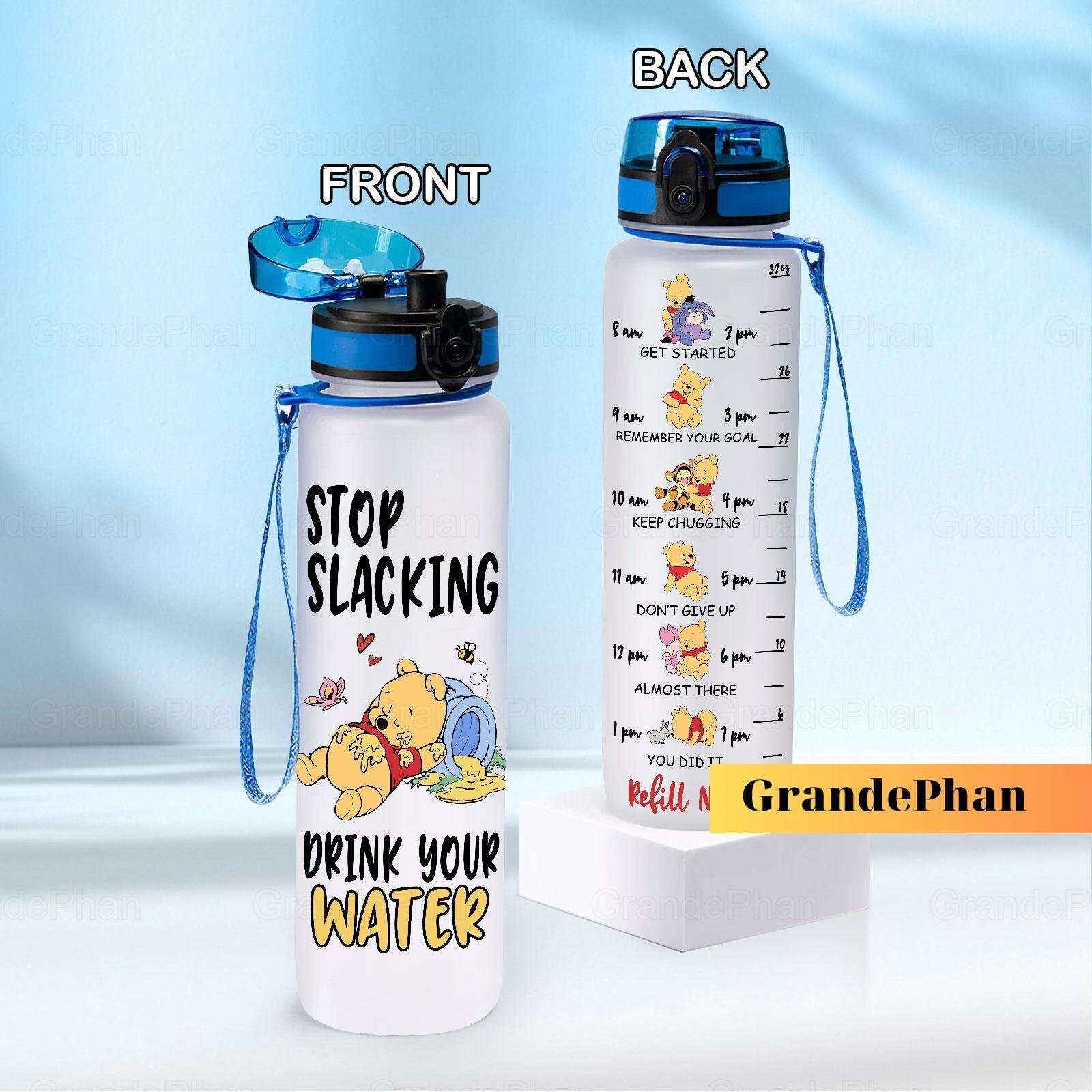 Winnie the Pooh Water Tracker Bottle, Pooh Drink Bottle, Pooh Water ...