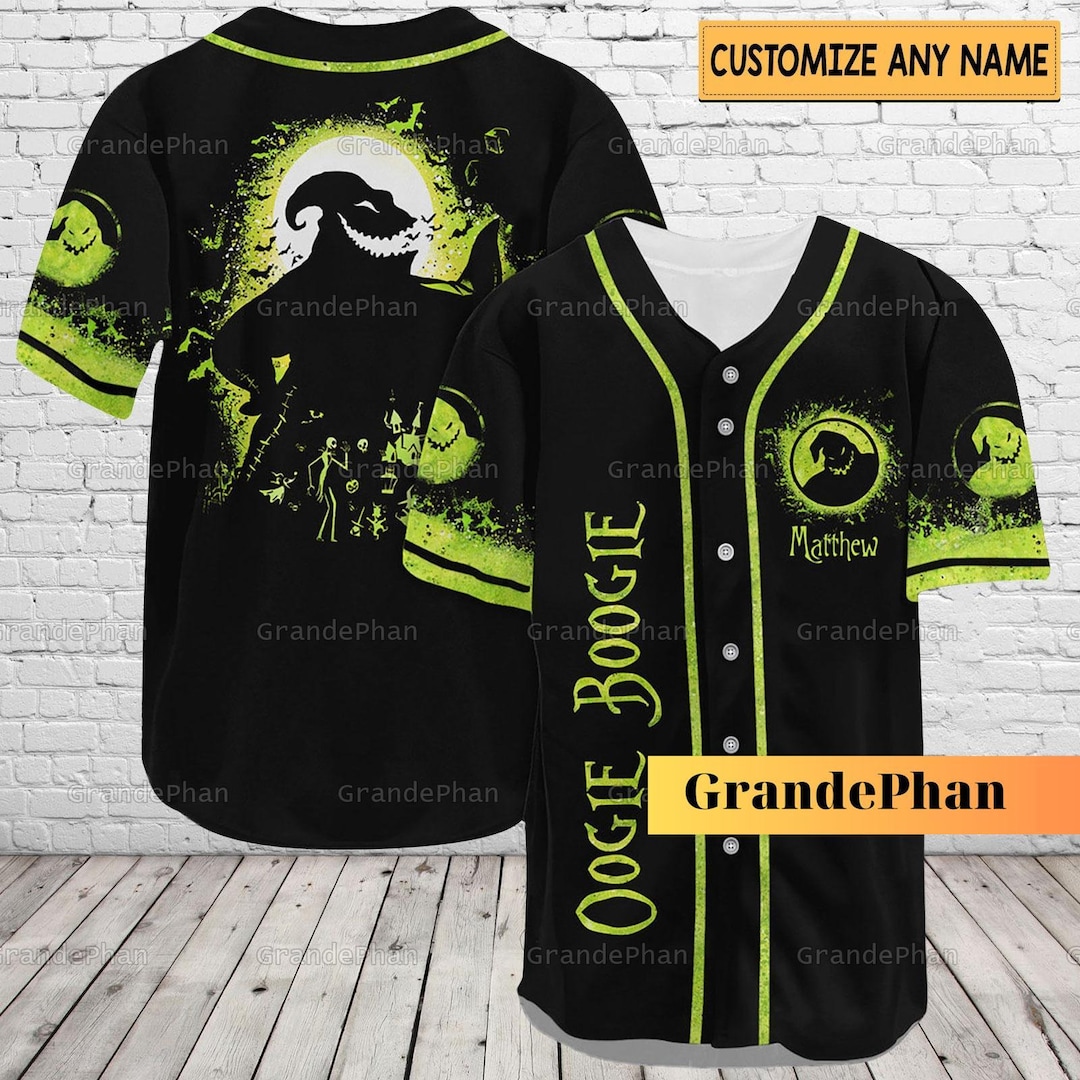 Oogie Boogie Shirt, Custom Oogie Boogie Baseball Jersey, Boogie Man ...