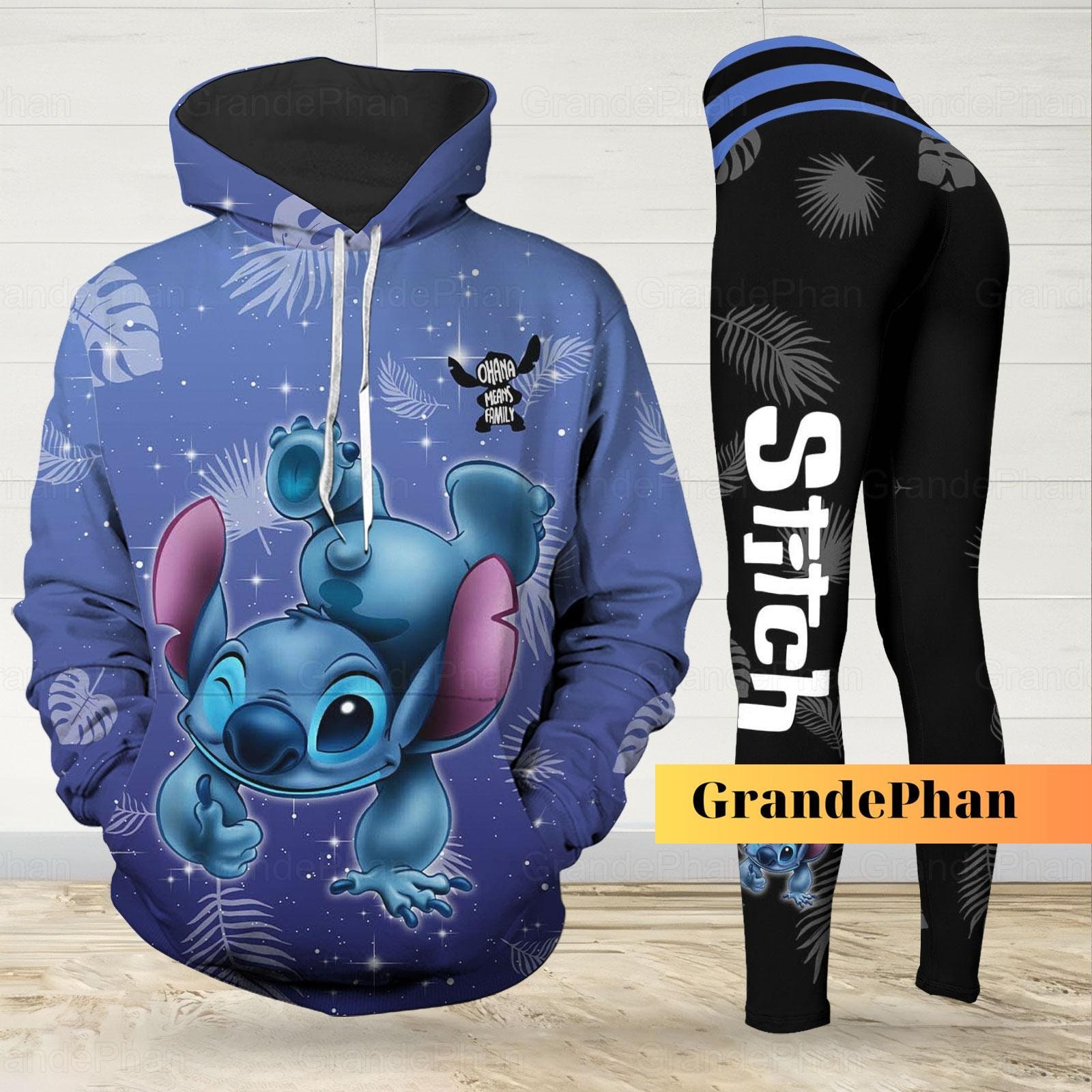 Ohana Stitch Hoodie Legging Stitch Sweatshirt Women Ohana Means
