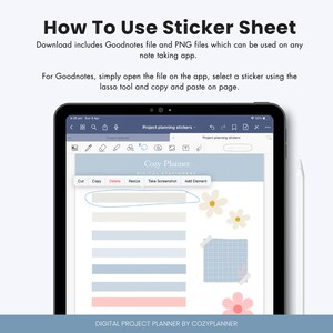 Project Timeline Templates for Goodnotes, Notability, Xodo, Pastel Pink ...