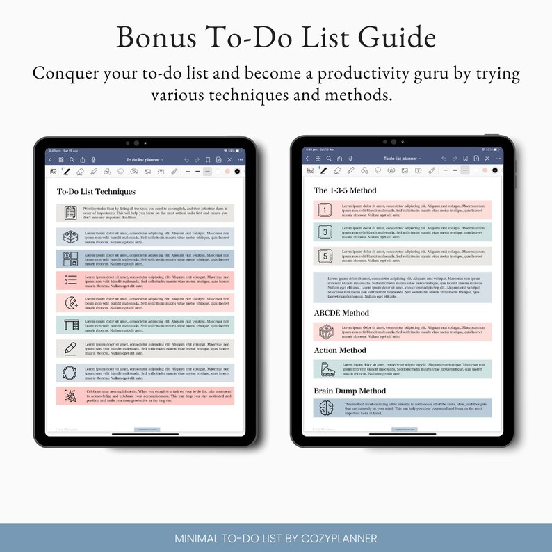 To Do List iPad to Do List Template for Organising Tasks List for ...