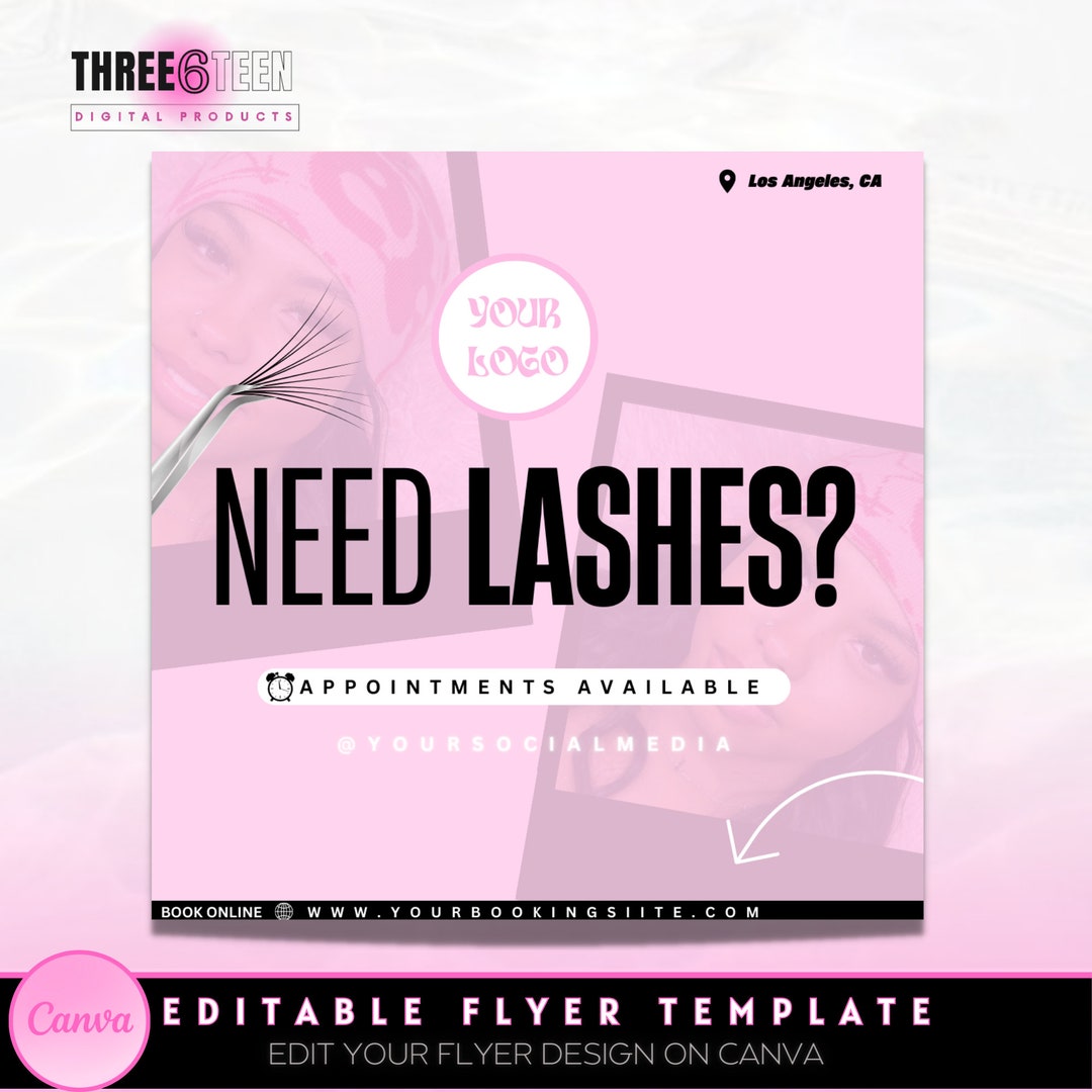 DIY Lash Tech Flyer| Appointments Available Lash Flyer Hairstylist Mua ...
