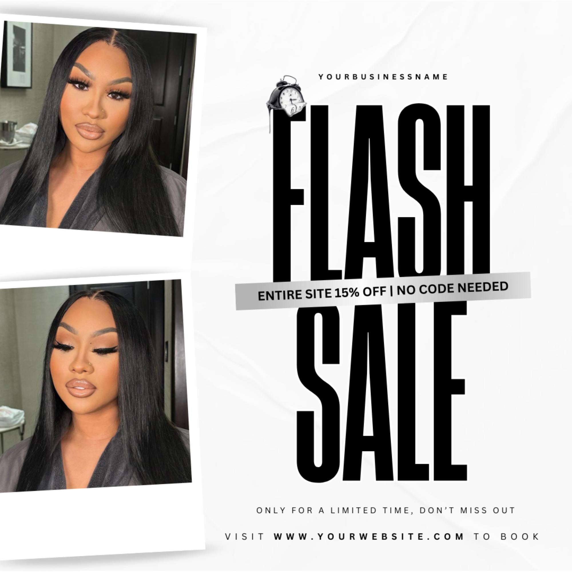 DIY Flash Sale Flyer Lash Sale Nail Sale Hair Sale Cosmetics Sale ...