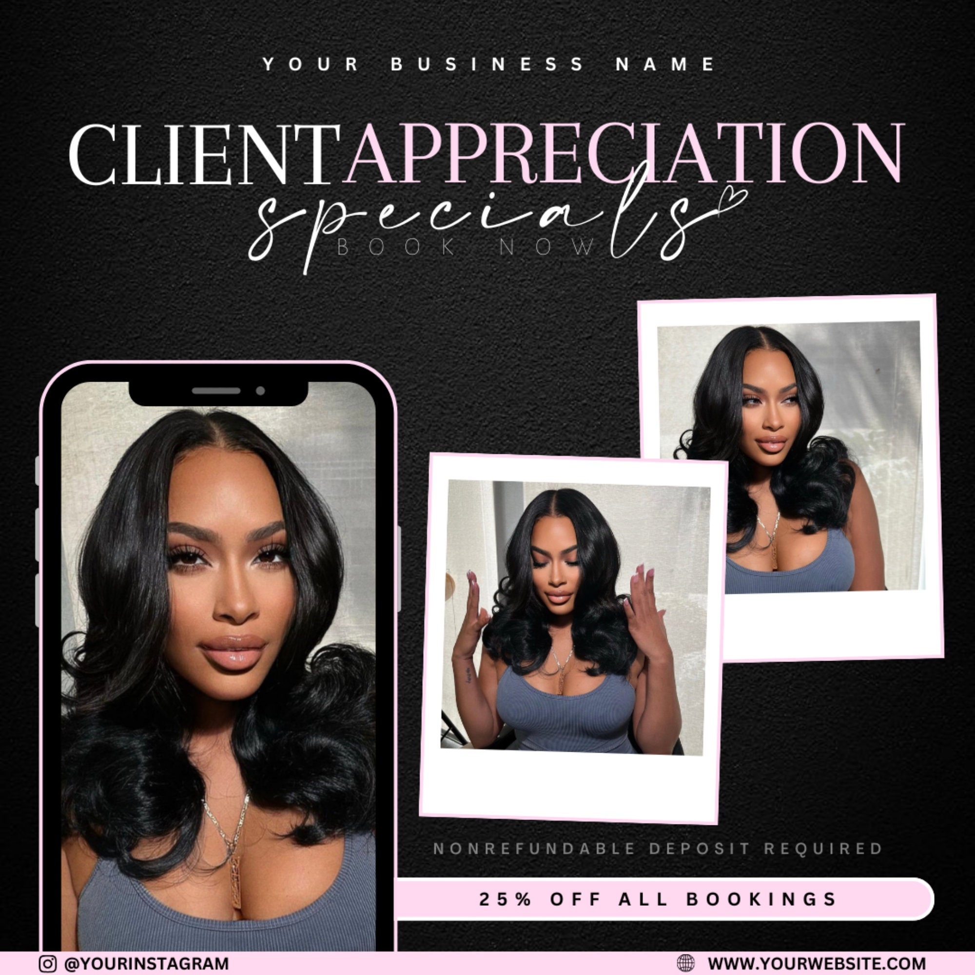 DIY Client Appreciation Specials Flyer Lash Sale Nail Sale Install Sale ...