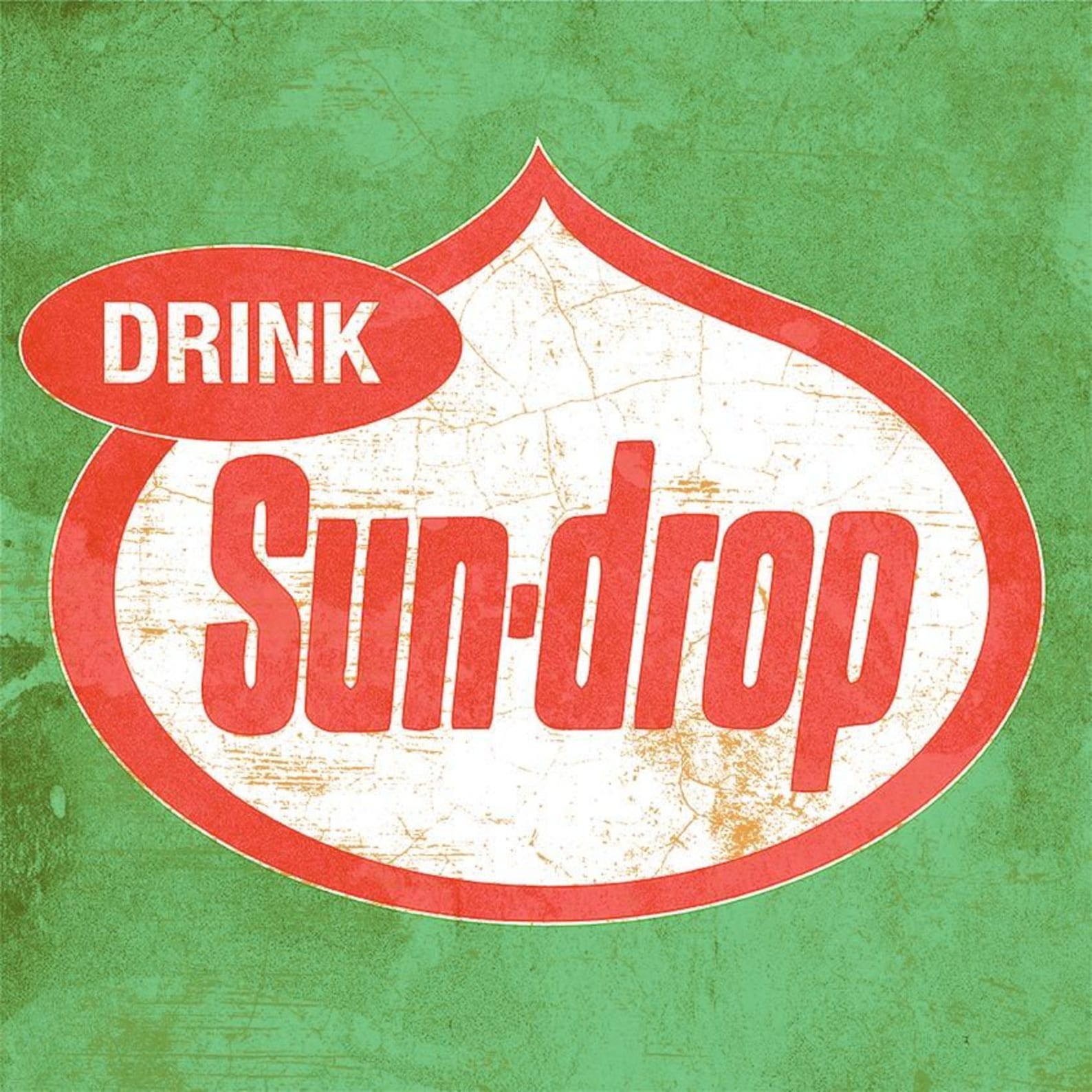 Sundrop Soda Pop Vintage Style Logo 12 Square Heavy Duty USA Made Metal ...