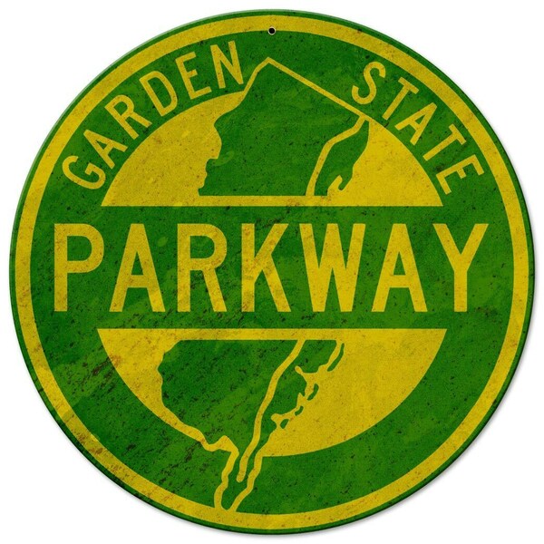 Round Garden Sign - Etsy