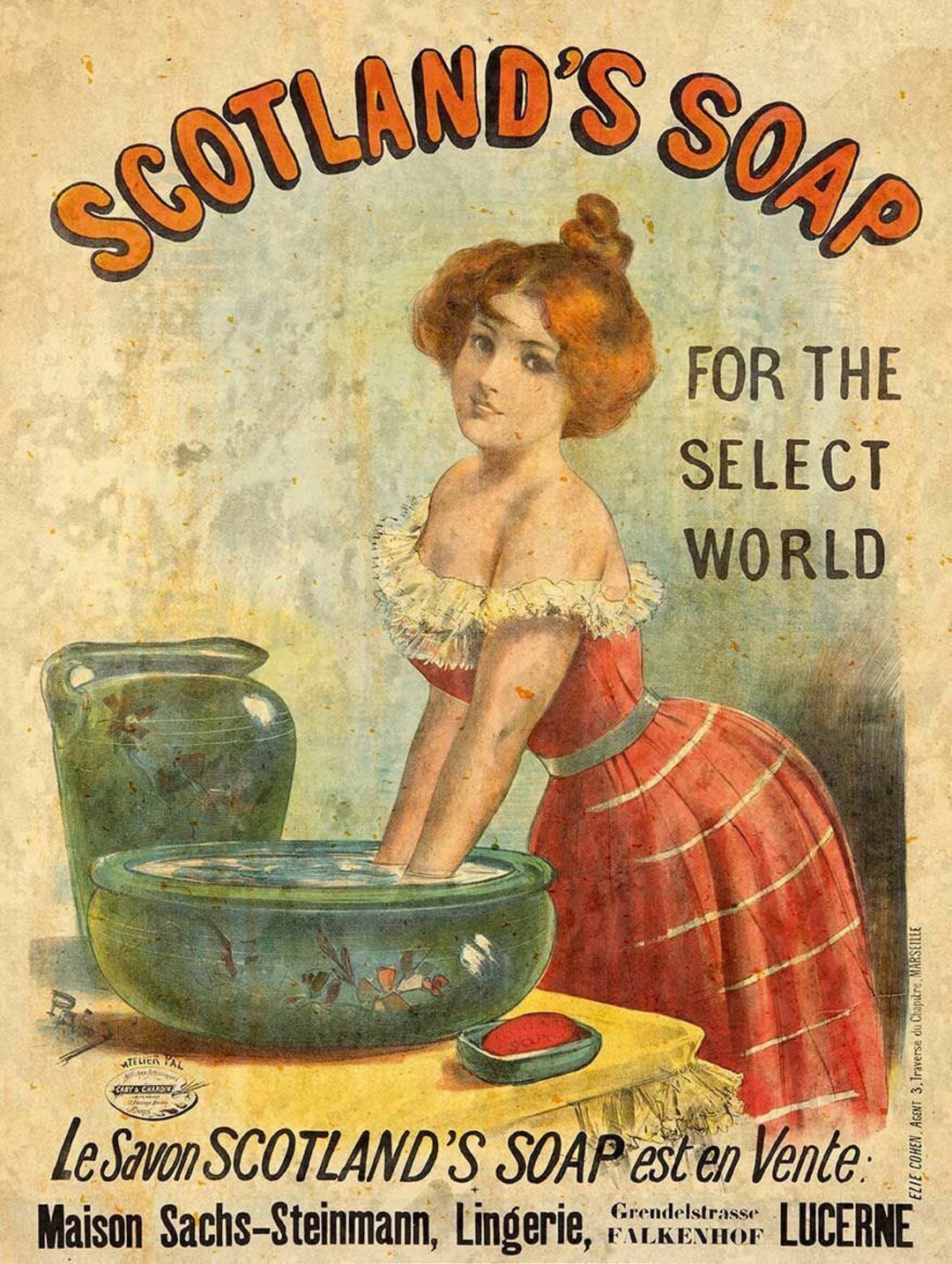 Scotland's Soap for the Select World 16" Heavy Duty USA Made Metal ...