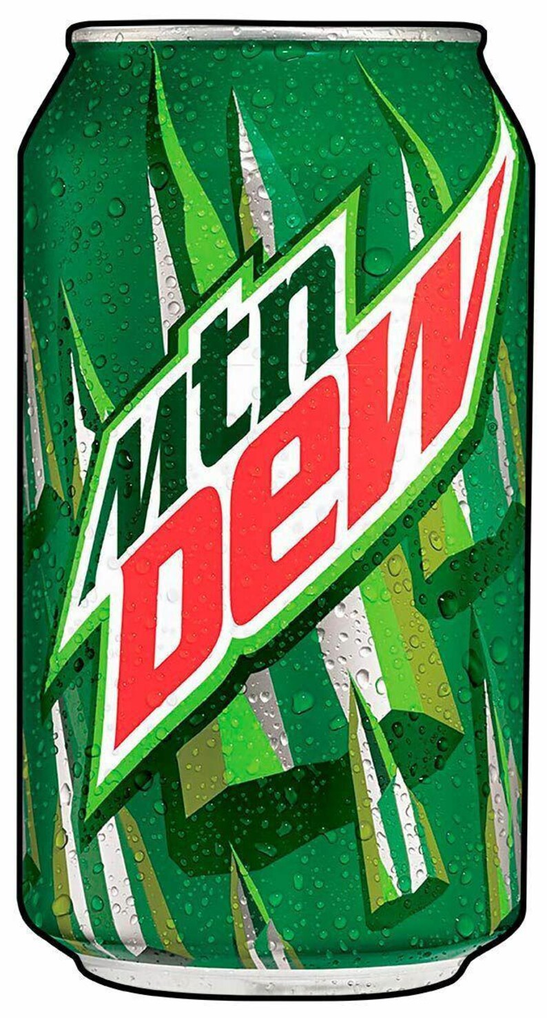 Mountain Dew Soda Pop Sweating Can 16" Heavy Duty USA Made Metal ...