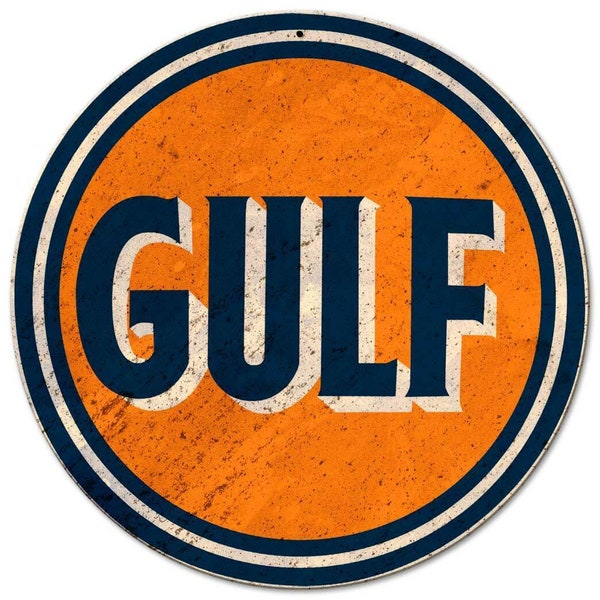 Gulf Oil Metal Sign - Etsy