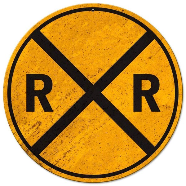 Metal Railroad Crossing Sign - Etsy