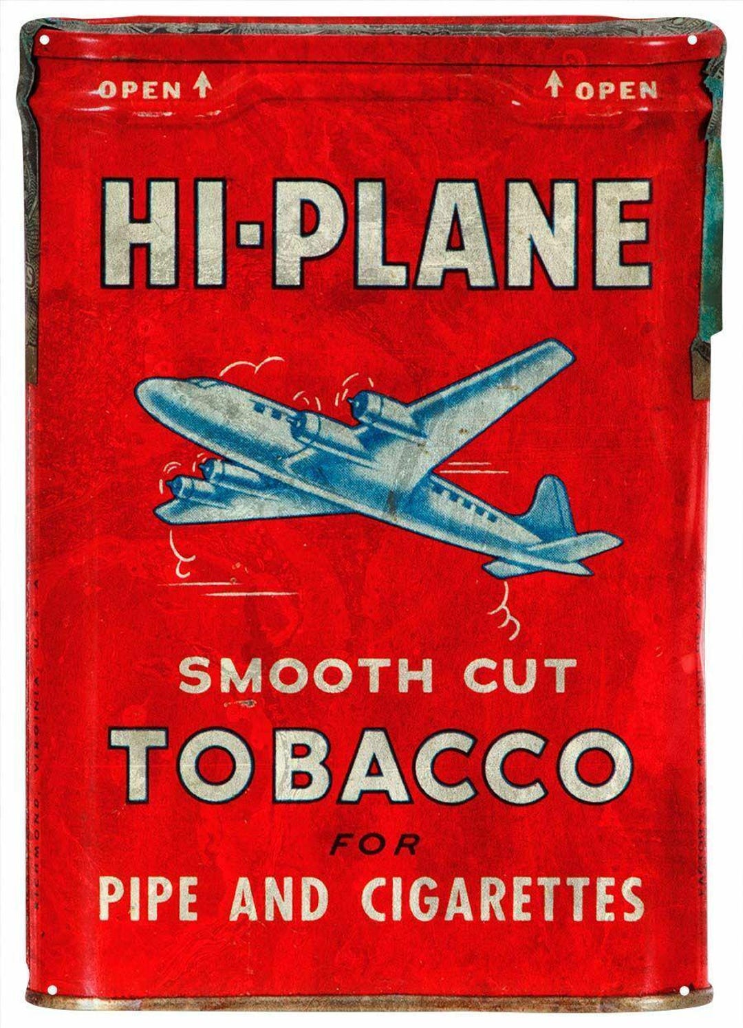 Hi Plane Smooth Cut Pipe Cigs Tobacco 17" Heavy Duty USA Metal ...