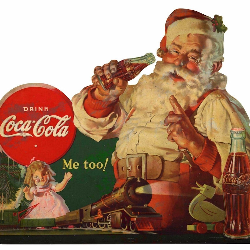 Coke Cola Christmas Train - Etsy