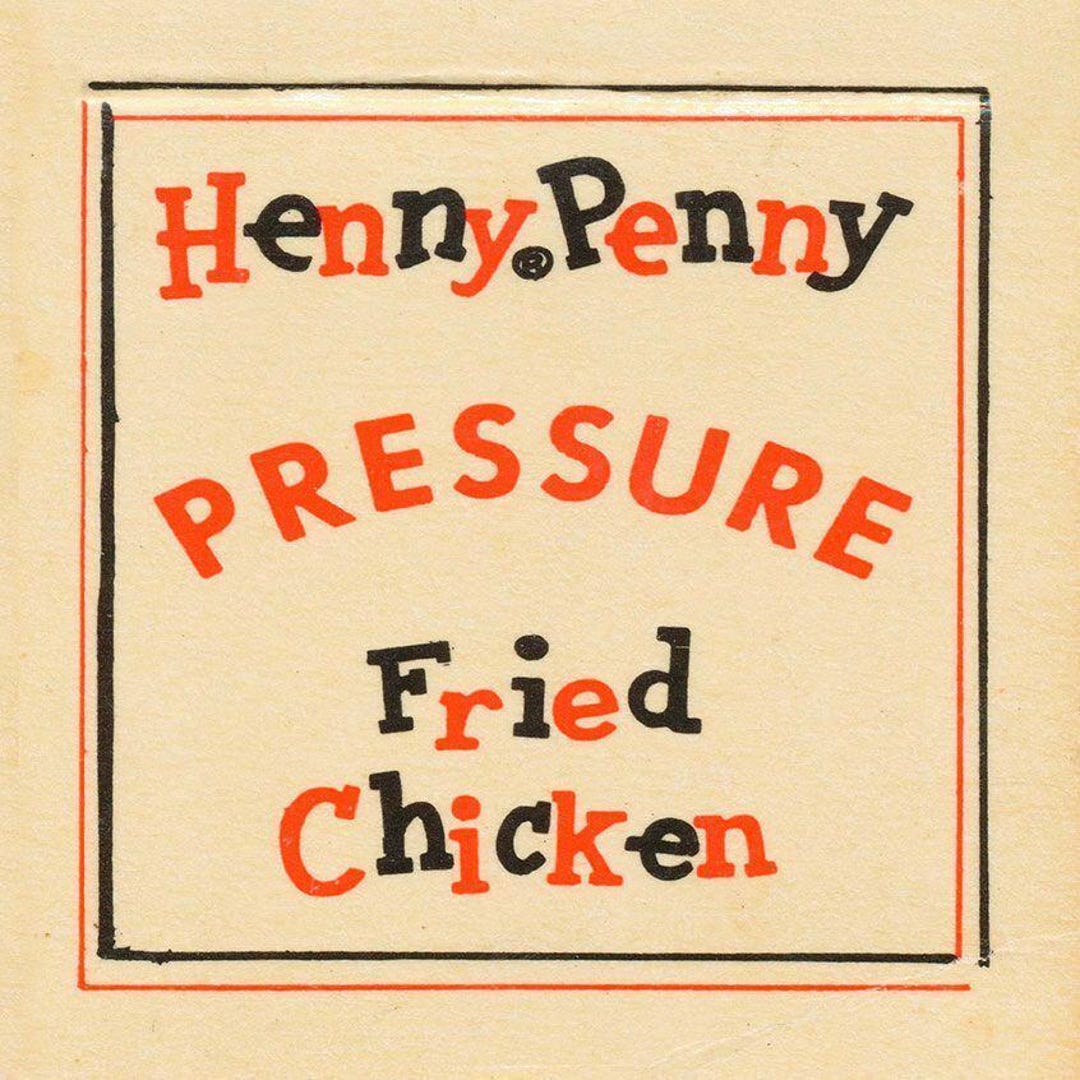 Henny Penny Pressure Fried Chicken 12" Heavy Duty USA Made Metal Food ...