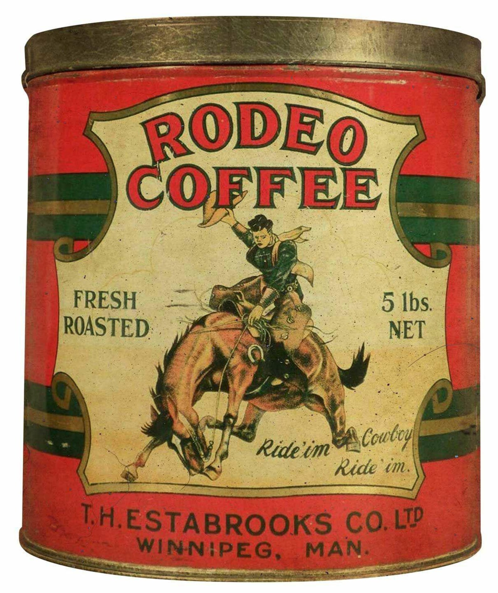 Rodeo Coffee Ride Im Cowboy on Horse 24" Heavy Duty USA Made Metal ...