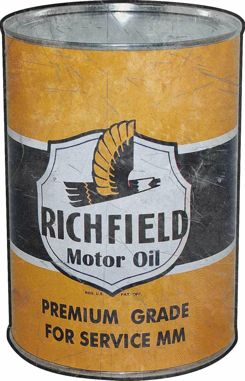 Richfield Motor Oil Premium Grade 18" Heavy Duty USA Made Metal ...