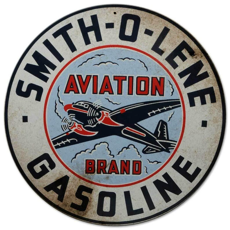 Smith-o-lene Aviation Gas 14" Round Heavy Duty USA Made Metal ...