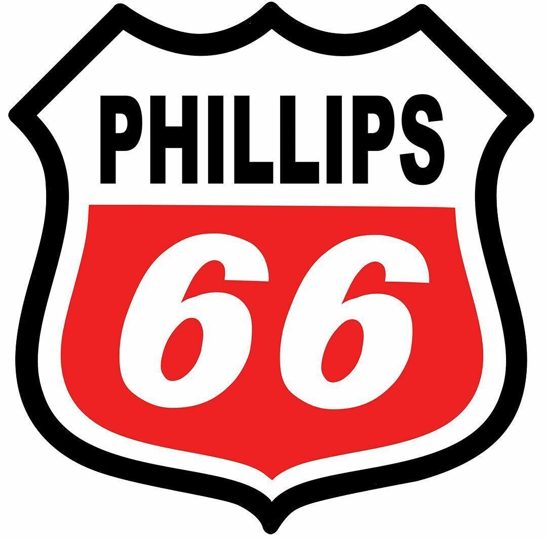 Phillips 66 Shield Shaped 15" Heavy Duty USA Made Metal Gasoline Clean ...