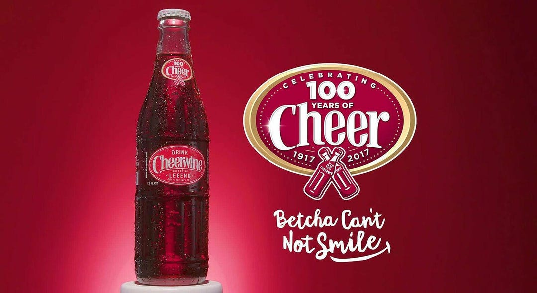 Cheerwine 100 Years of Cheer 24" Heavy Duty USA Made Metal Soda Pop ...
