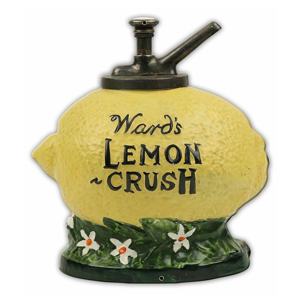 Ward's Lemon Crush Soda Pop Syrup 15" Heavy Duty USA Made Metal ...