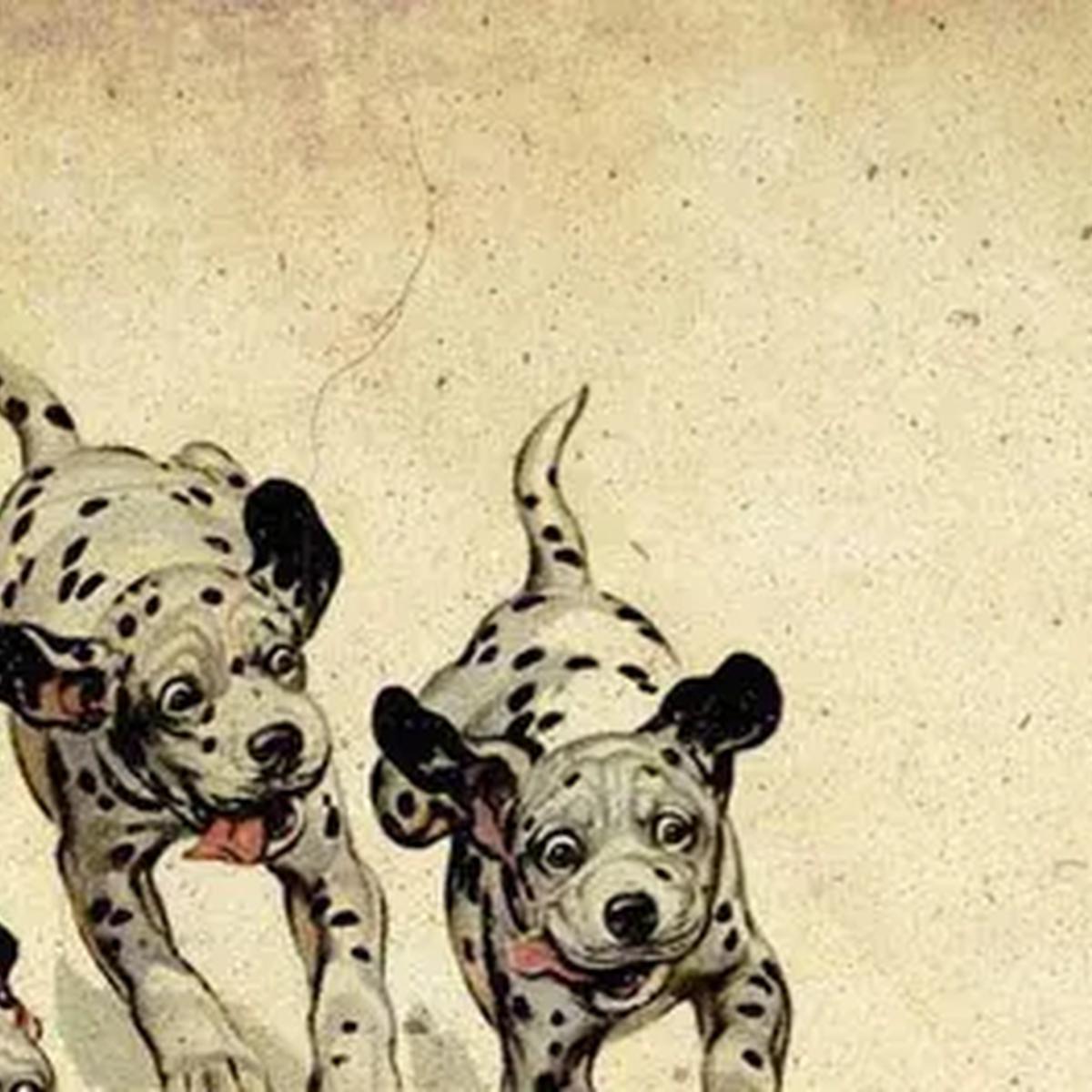 1951 Texaco Fire Chief Dalmatian Dogs 16" Heavy Duty USA Made Metal ...