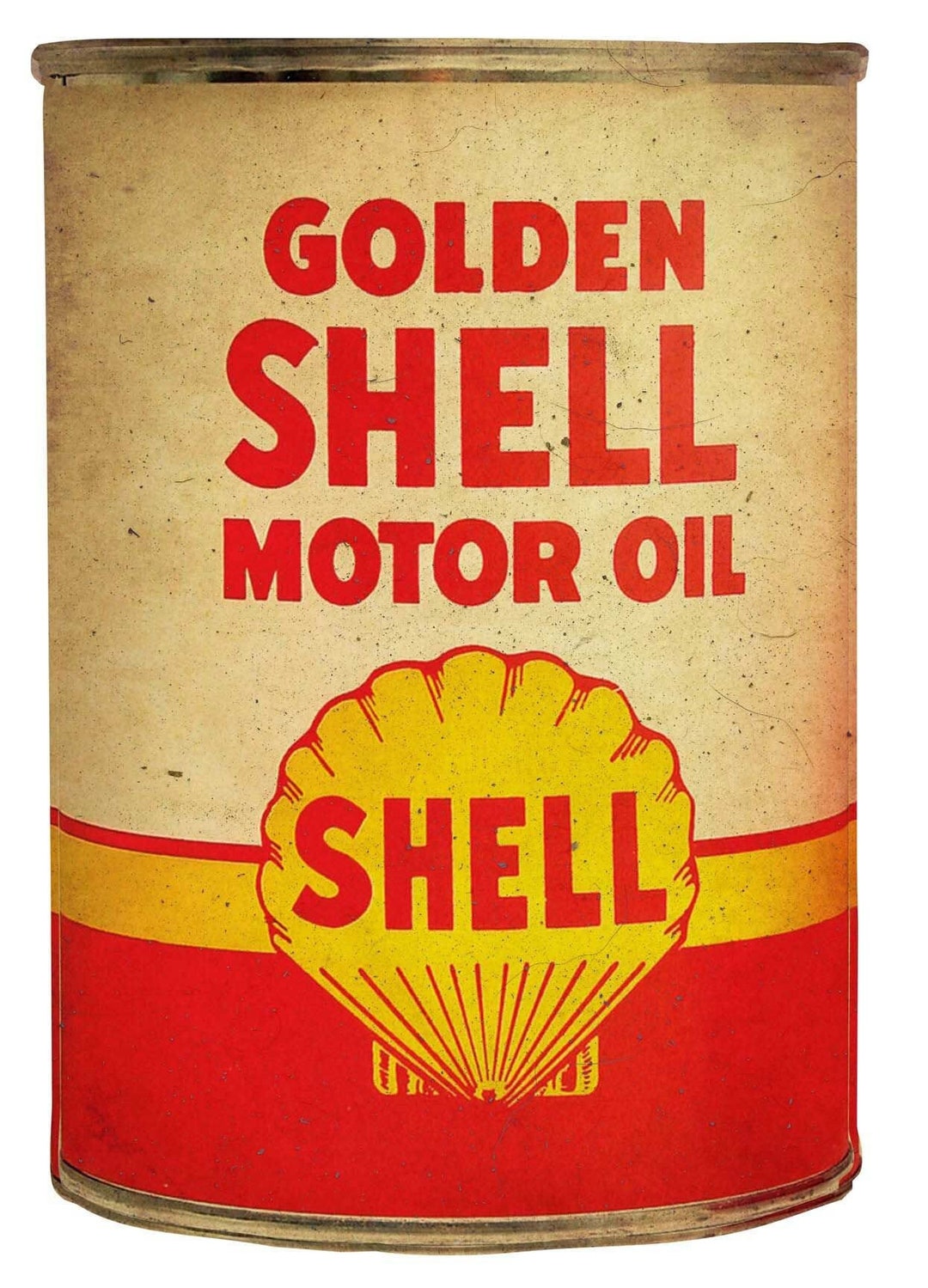 Golden Shell Motor Oil Clamshell Logo 24 Heavy Duty USA Made Metal ...