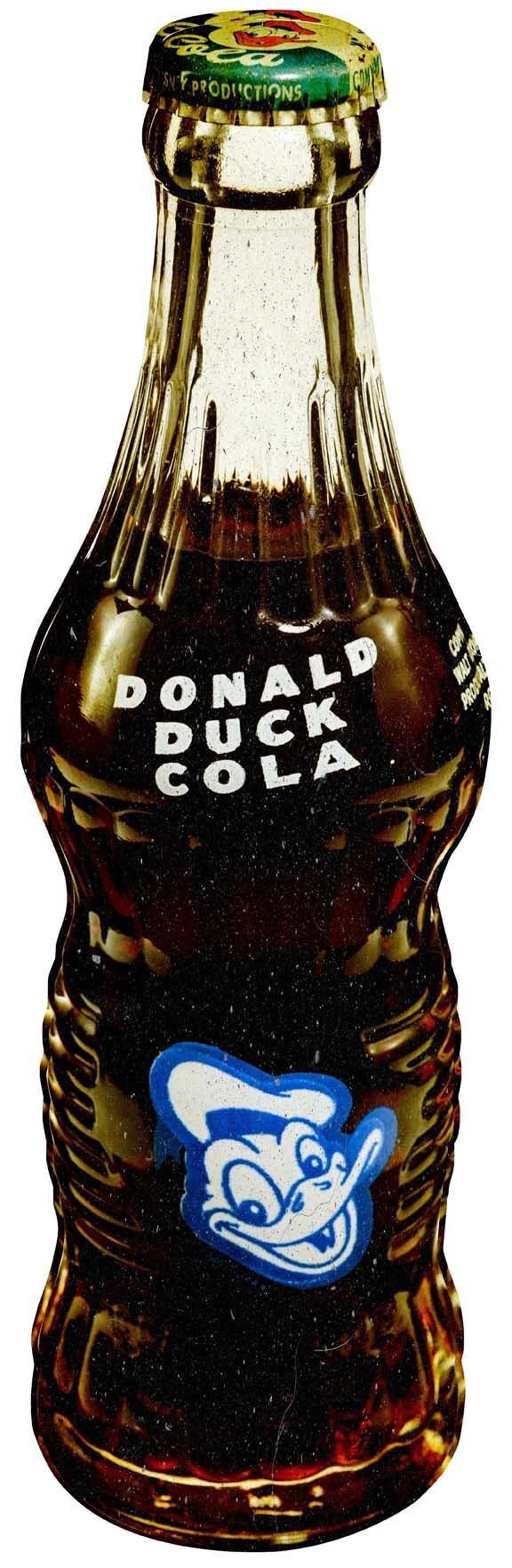 Donald Duck Cola Soda Pop Glass Drink Bottle 24 Heavy Duty USA Made ...