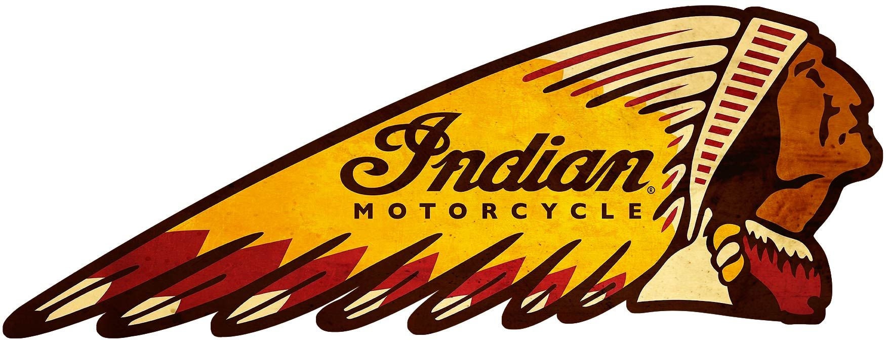 Indian Motorcycle Chief Head Logo 24 Heavy Duty USA Made Metal ...