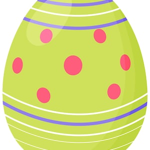 28 Easter Egg Clipart Designs: PNG & SVG. Spring Clipart, Cute Easter ...