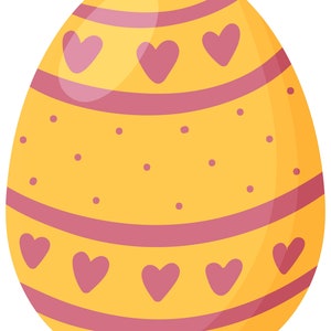 28 Easter Egg Clipart Designs: PNG & SVG. Spring Clipart, Cute Easter ...