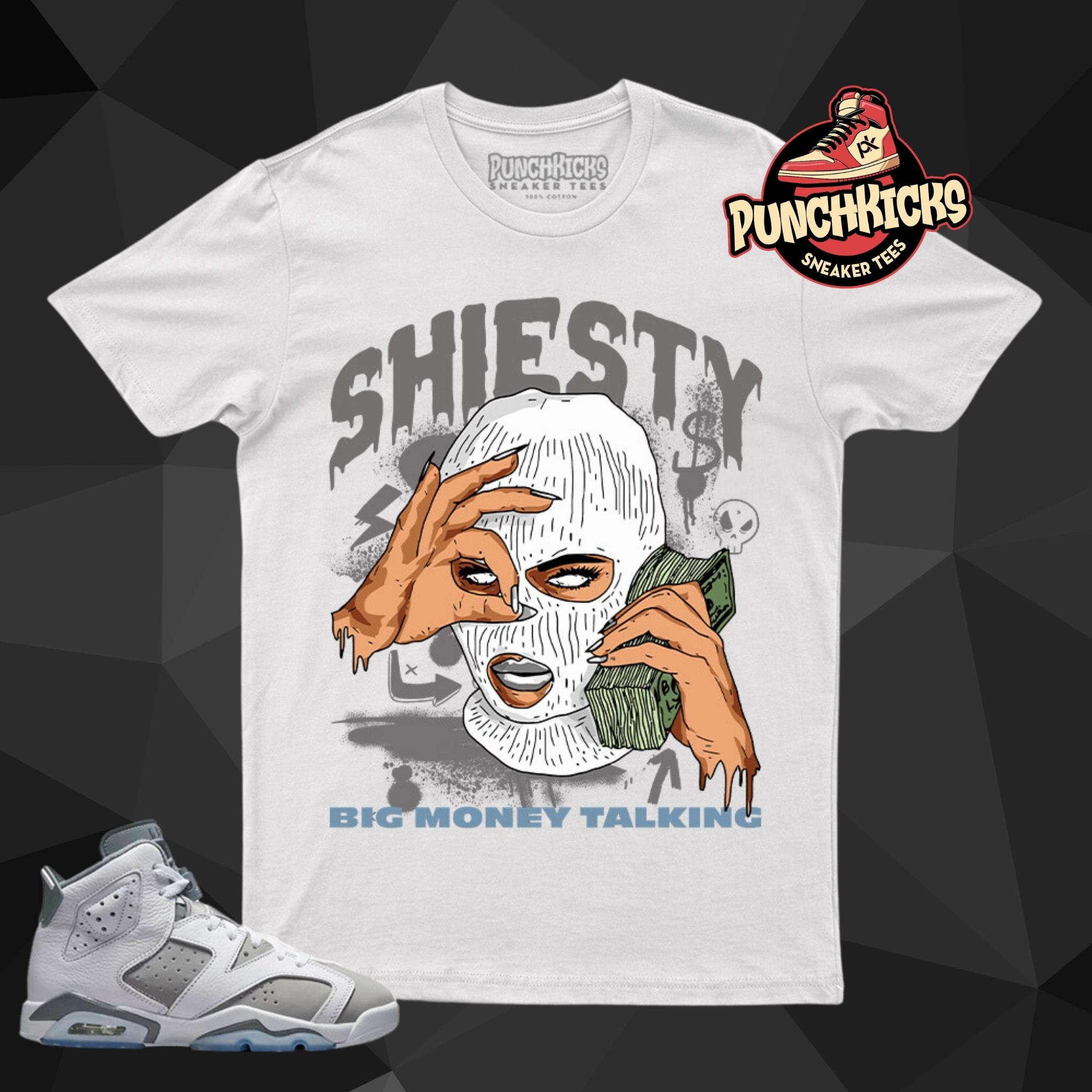 Jordan 6 Cool Grey Sneaker Shirt para que coincida con Shiesty Big ...