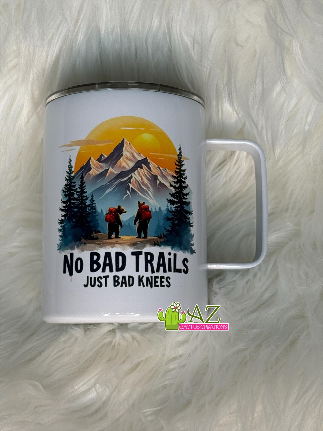 No Bad Trails Just Bad Knees Mug 12oz - Etsy
