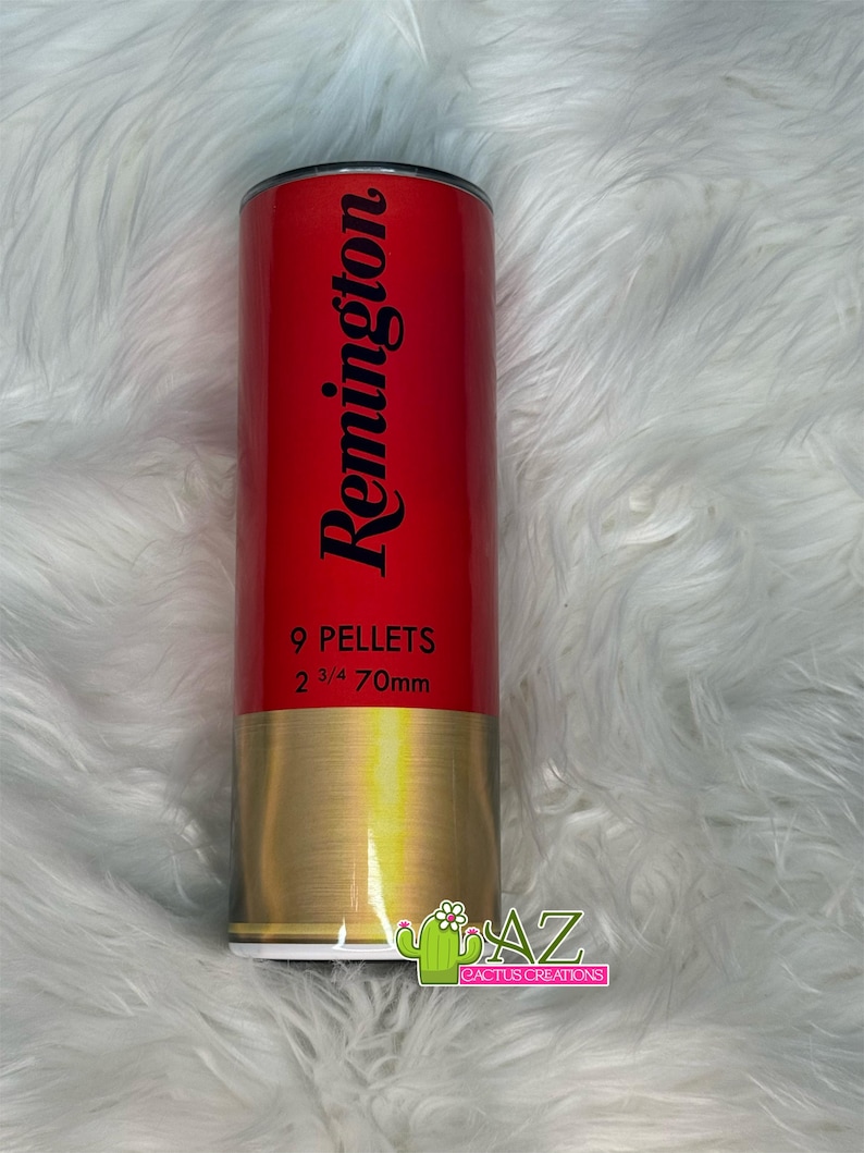 Shotgun Shell Tumbler 20oz – Red Remington 12 Gauge Shell Cup, Hunting ...