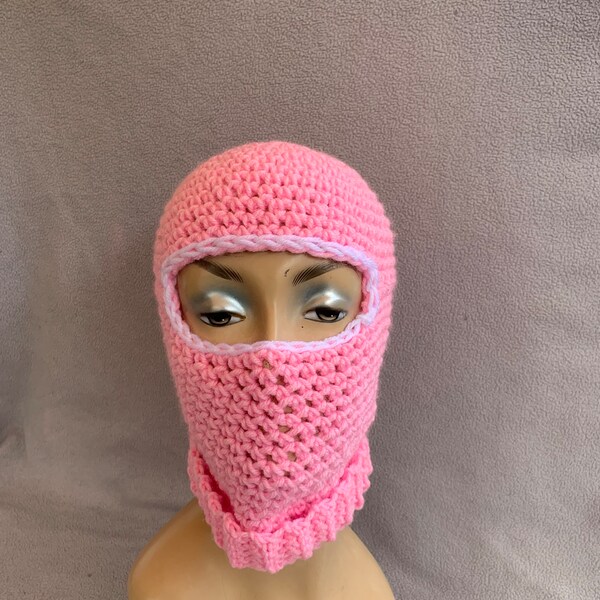Pink Ski Mask - Etsy