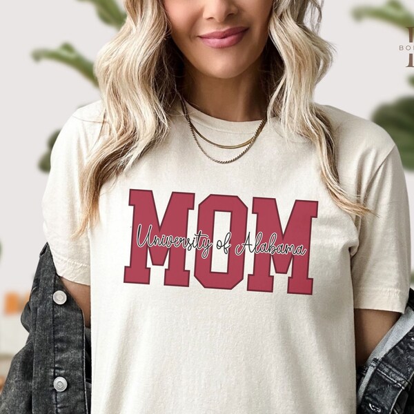 University of Alabama Mom Shirt - Etsy
