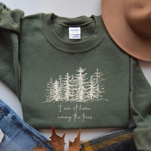 Pine Tree Sweatshirt Mountains Sweatshirt Nature Lover Gift Nature ...