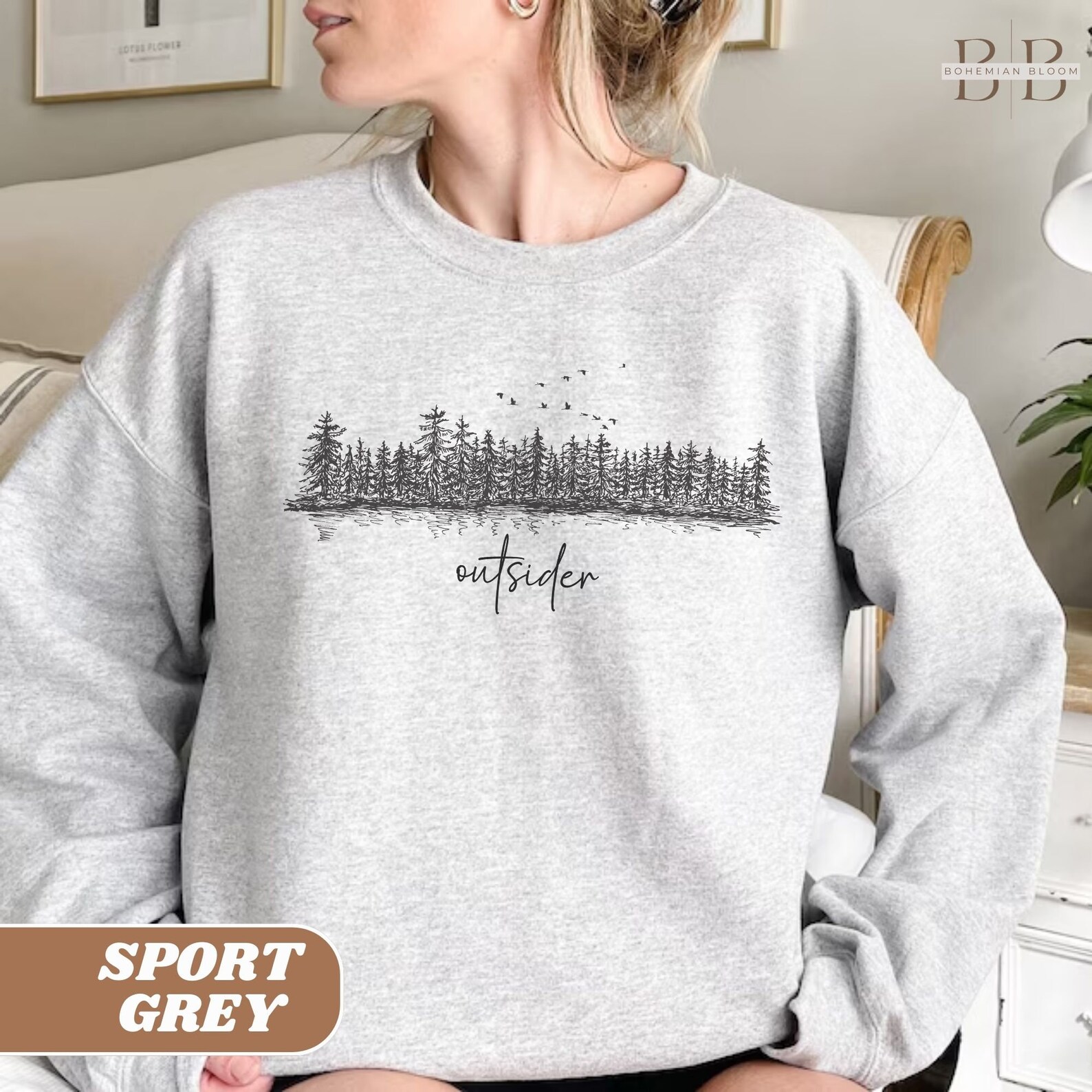 Outsider Sweatshirt, Camping Sweater, Nature Lover Gift, Outdoor ...