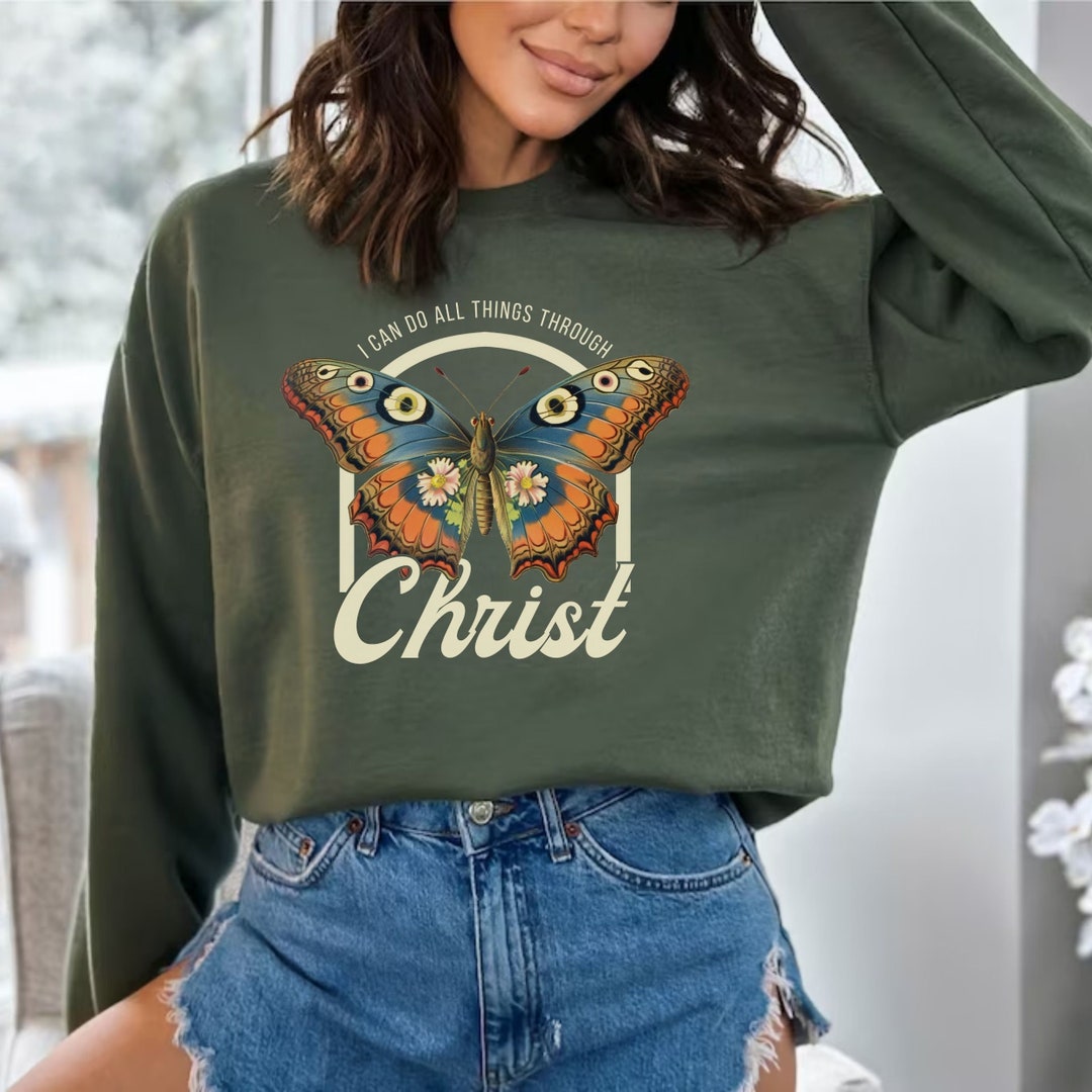 Christian Merch Faith Shirt Christianity Gift Spiritual Sweatshirt ...