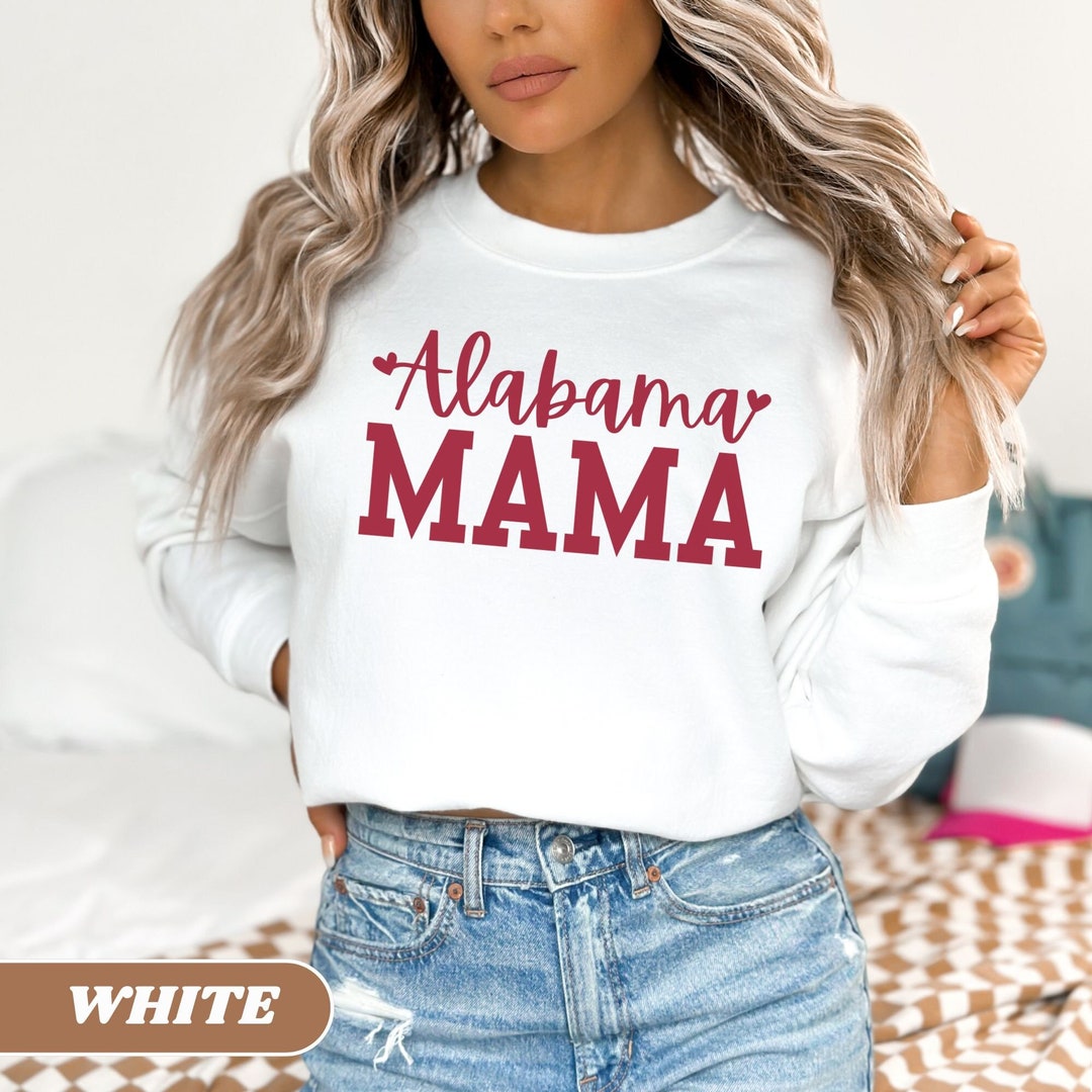 Alabama Sweatshirt Alabama Mom Shirt Alabama University Shirt Bama Mama ...