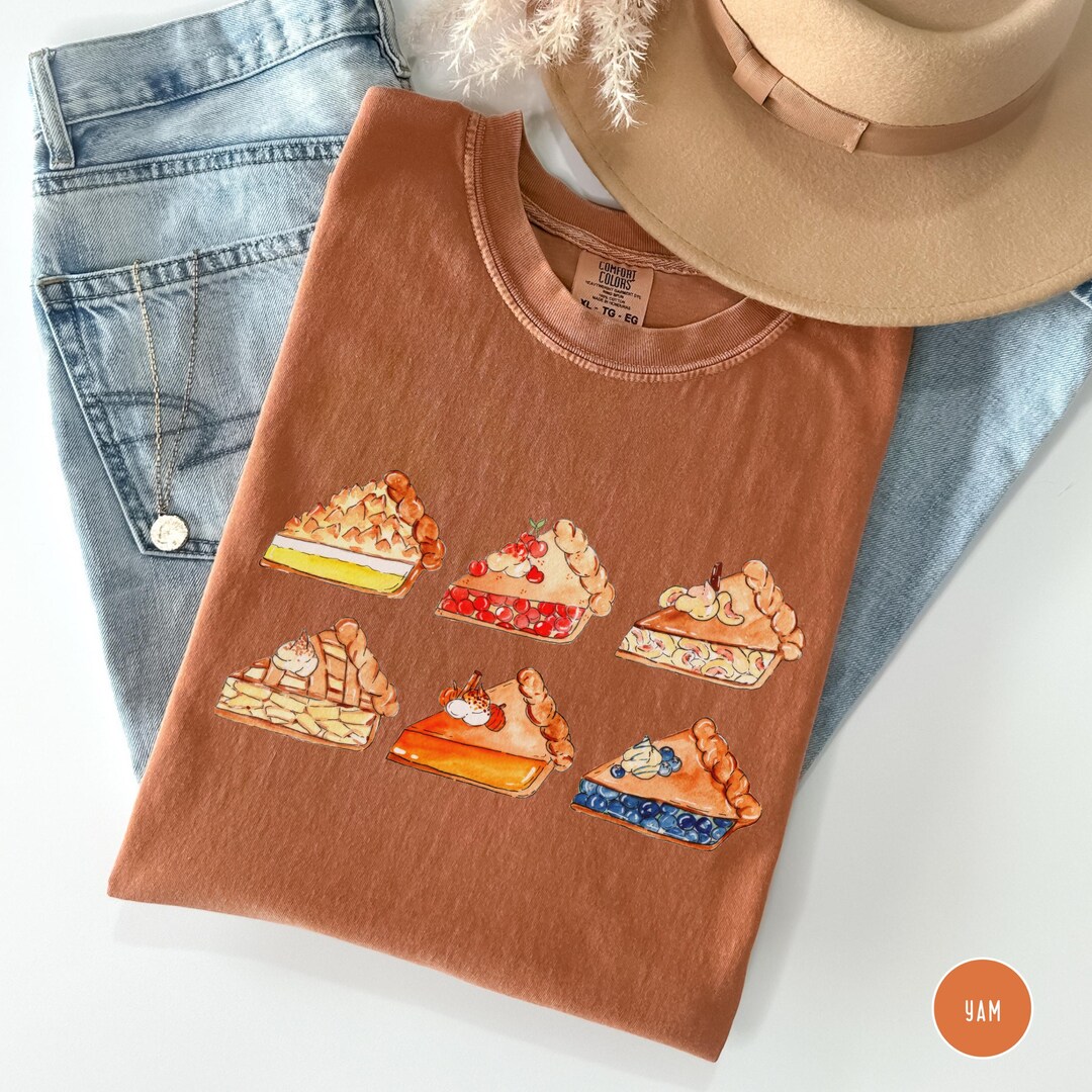 Comfort Colors® Thanksgiving Pie Shirt Friendsgiving Shirt Pumpkin Pie ...