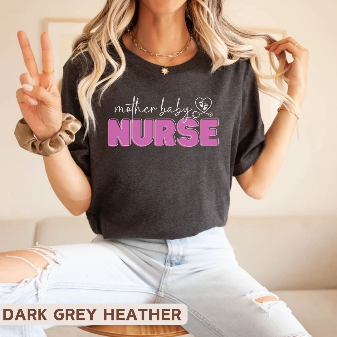Mother Baby Nurse Shirt Doula Shirt Nurse Practitioner Gift Pediatric ...