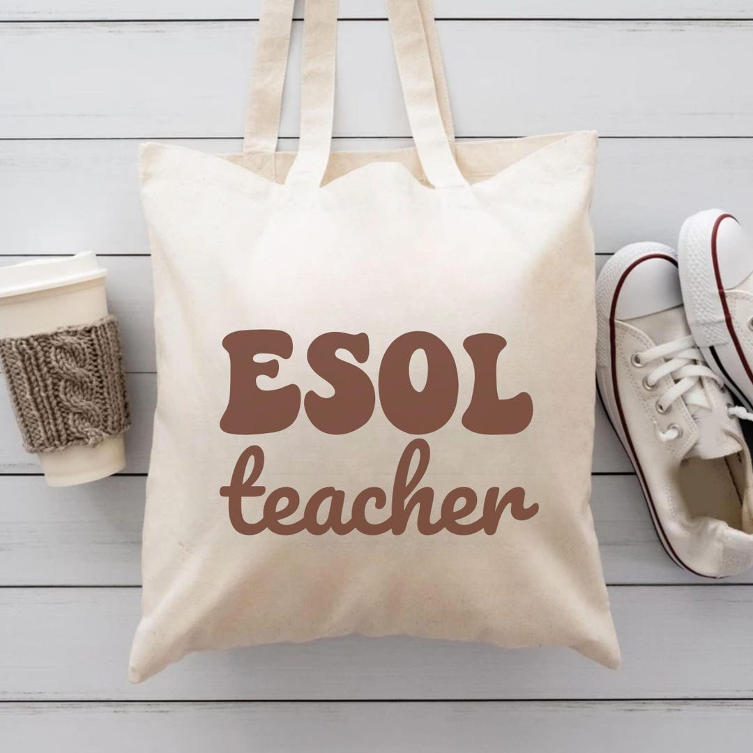 ESOL Teacher Tote Bag ELL Teacher Bag ESL Teacher Gift Multilingual ...