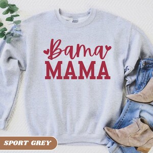 Alabama Sweatshirt College Mom Crewneck Alabama Mama Shirt Alabama ...