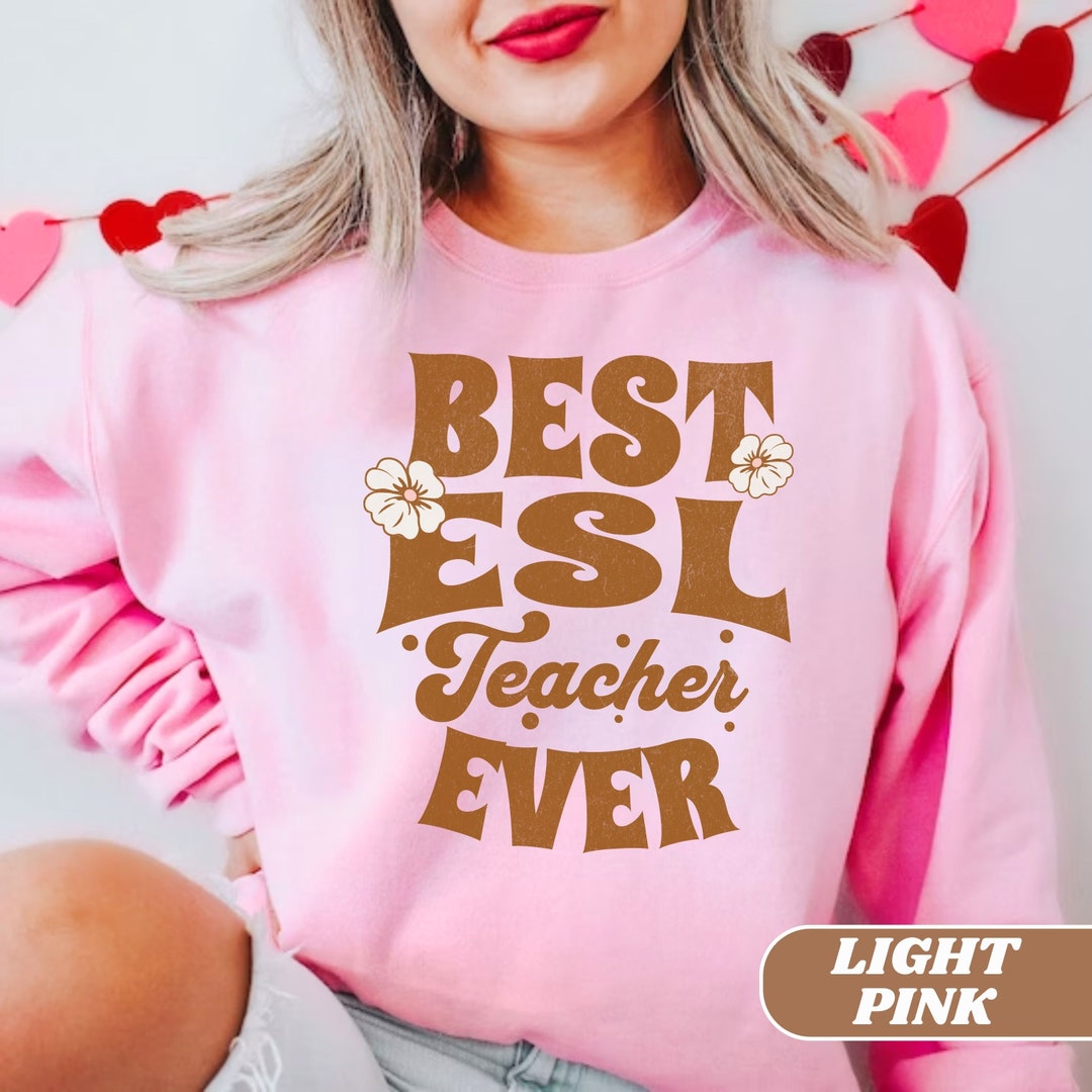 Esl Teacher Shirt Esol Teacher Sweatshirt Spanish Teacher Gift Teacher ...