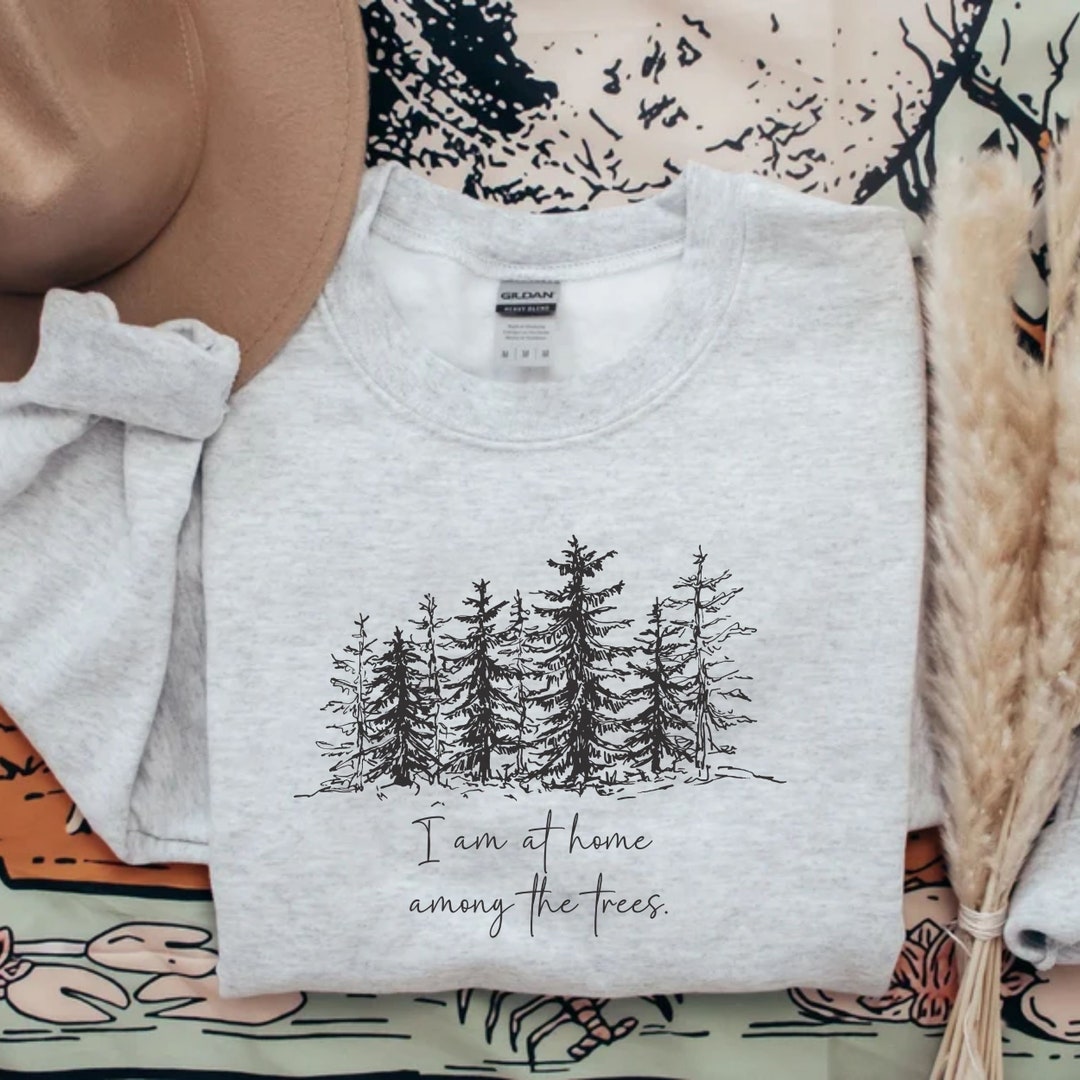 Pine Tree Sweatshirt Wilderness Shirt Nature Inspired Sweatshirt ...