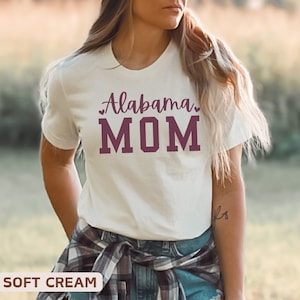 Alabama Mom Shirt Bama Mom Gift College Mom Tshirt Game Day Dad Tshirt ...