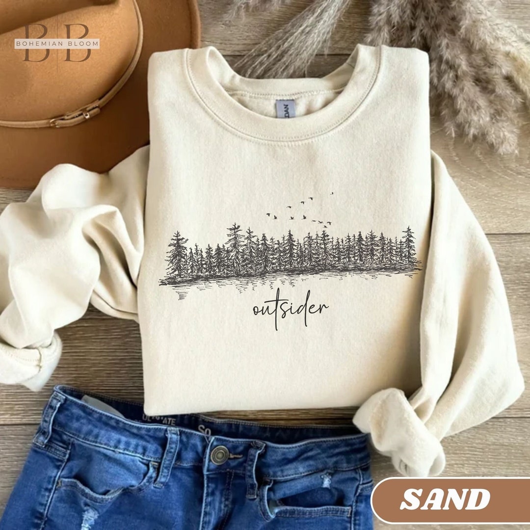 Outsider Sweatshirt, Camping Sweater, Nature Lover Gift, Outdoor ...