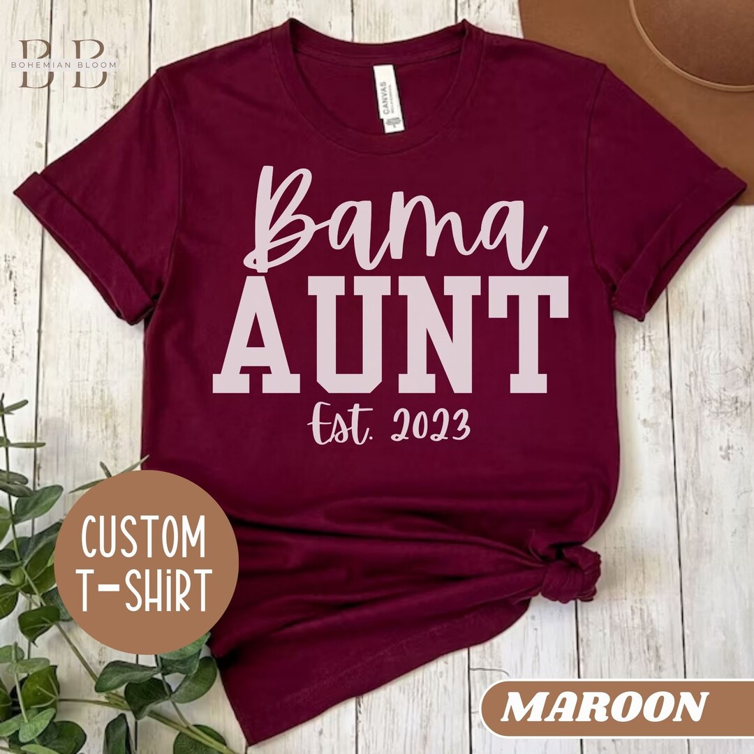 Custom Alabama Shirt, Personalized Bama Tshirt, Alabama Crewneck, Gift ...