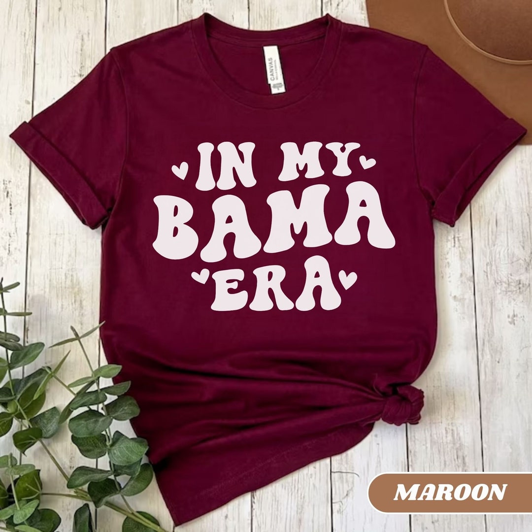 In My Bama Era Shirt University of Alabama T Shirt College Apparel ...
