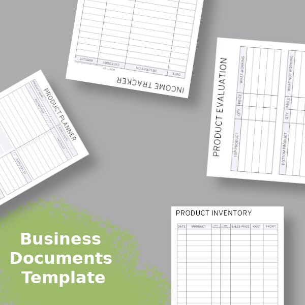 Business Documents Templates PDF PNG Instant Download - Etsy